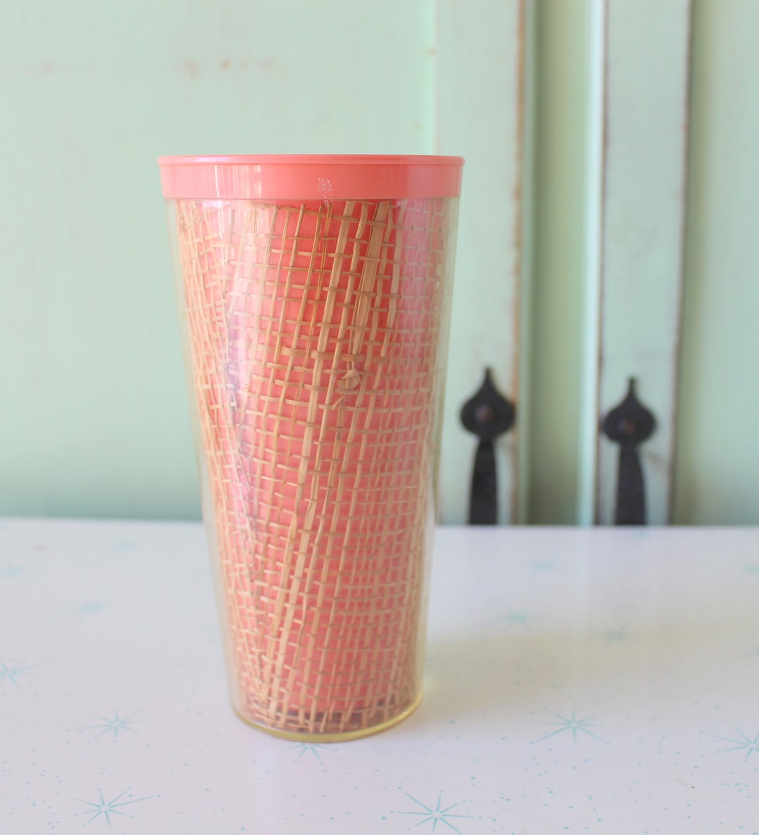 Vintage PINK Retro Plastic Cup...mug. Pink Cup. Drink. Coffee. Tea ...