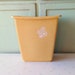 1970s RETRO Mustard Yellow Trash Can....bathroom. Pantry. Bins. Can ...