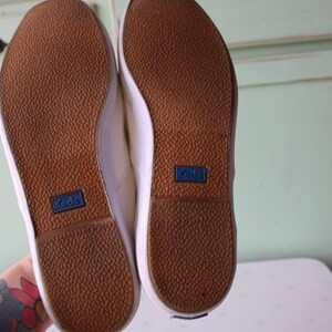 1980s White Lace Ups Flats...size 12 Us/ 9.5 Uk/ 44 Euro Womens ...