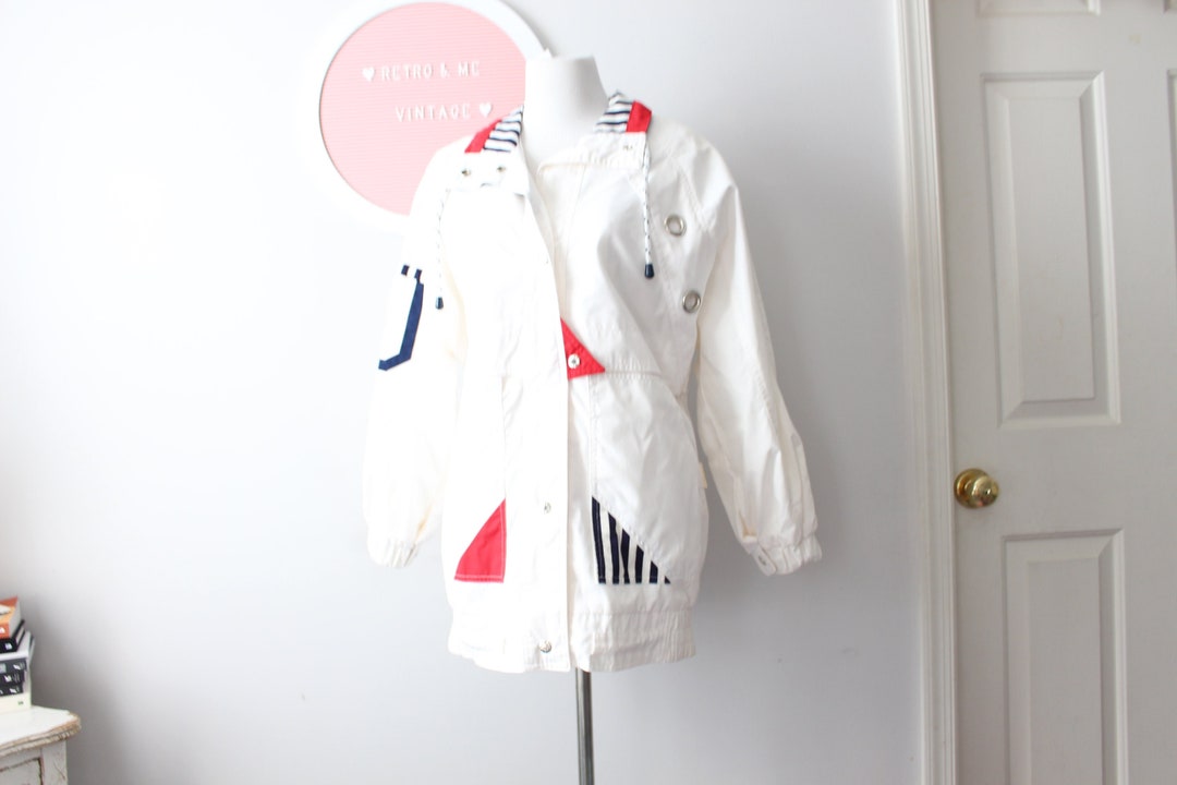 1980s Nautical Jacket: Vintage Sailor Style, Red White & Blue - Etsy