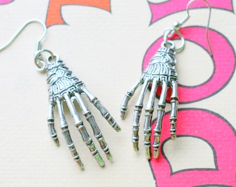 Skeleton Hand Earrings - Etsy