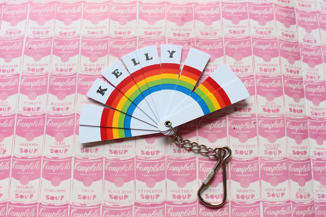 1980s Rainbow 'kelly' Name Keychain - New Old Stock - Etsy