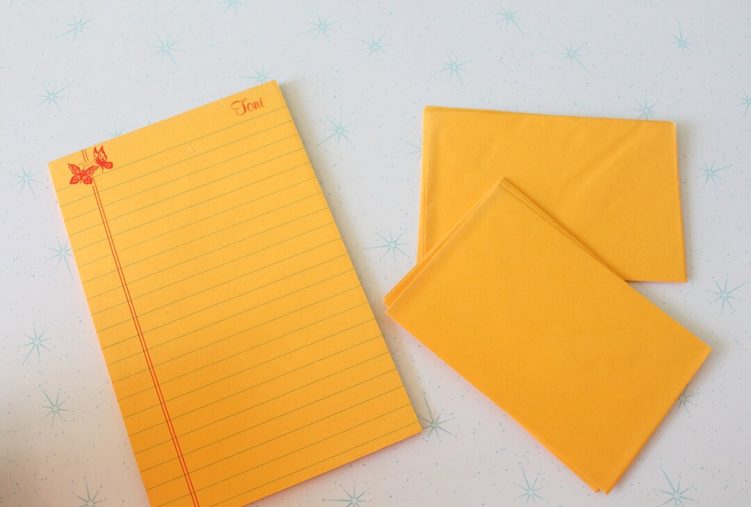 Vintage 80s NOS Letter T TONI Stationary Notebook Paper Pad ...