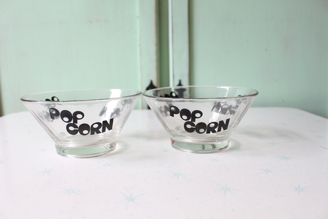 RETRO 1970s ATOMIC Popcorn Glassware Bowl Set.....retro Kitchen. Groovy ...