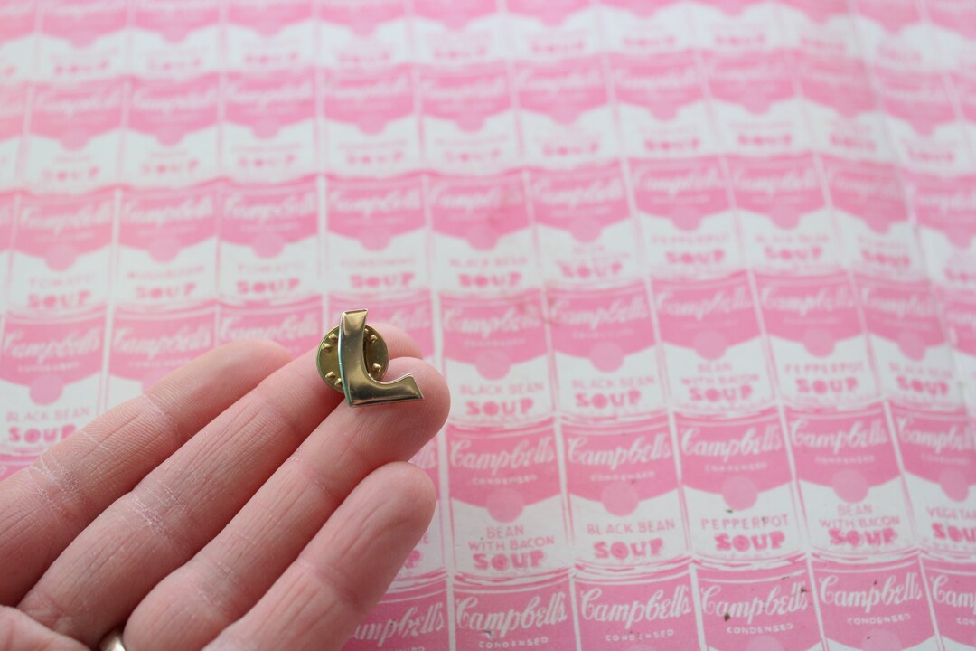 1980s Vintage Silver Letter L Brooch Pin....retro. 70s 80s. Classic ...