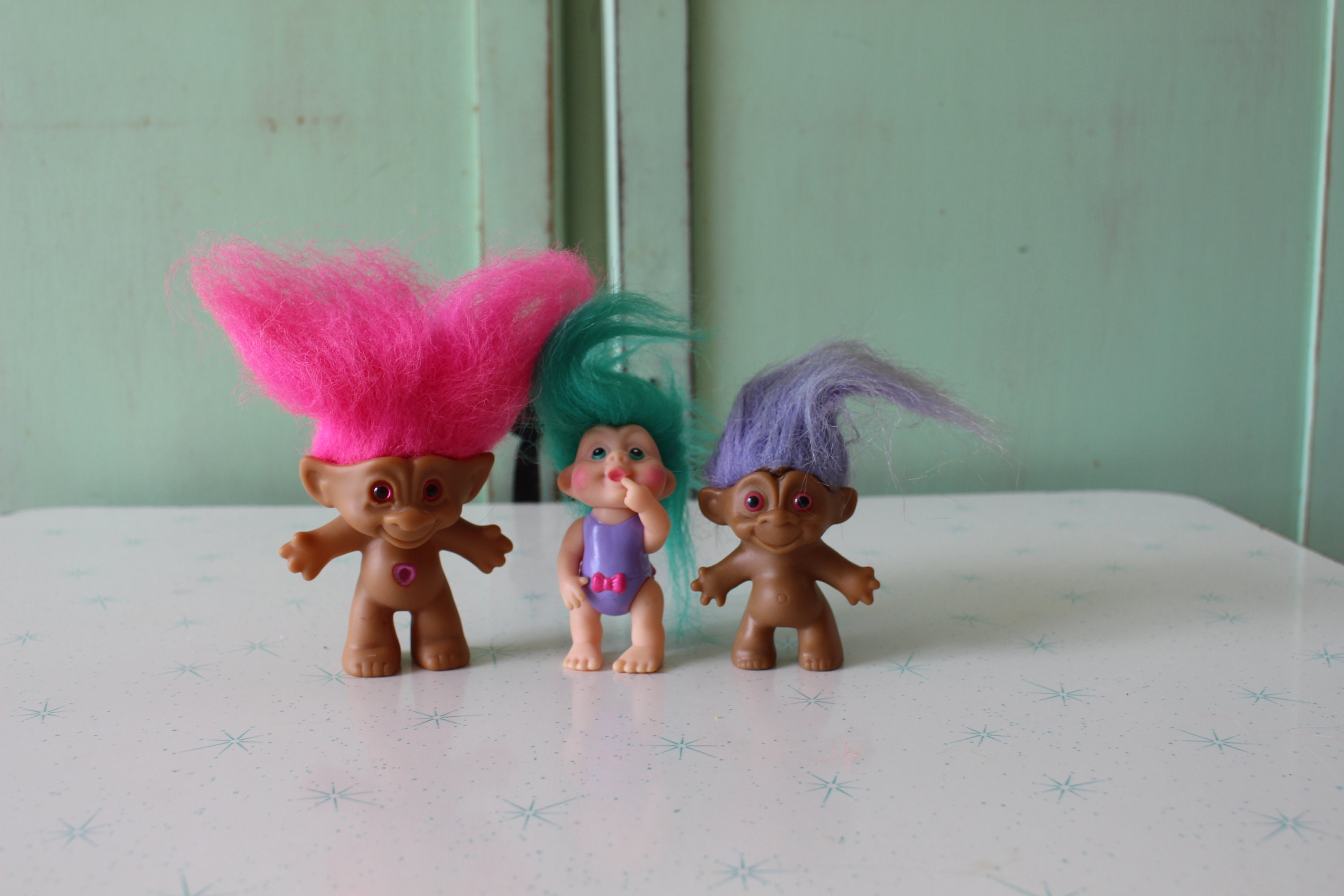 Vintage TROLLS Doll Set: 1980s-90s Kitsch Collectibles - Etsy