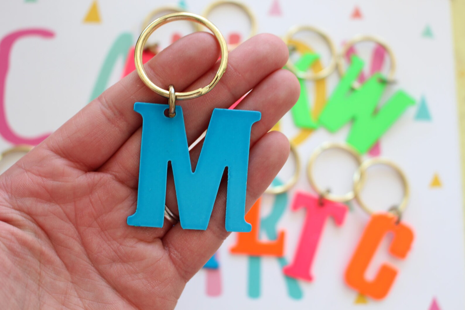 Vintage LETTER Alphabet Keychains...hipster. Collectible. - Etsy