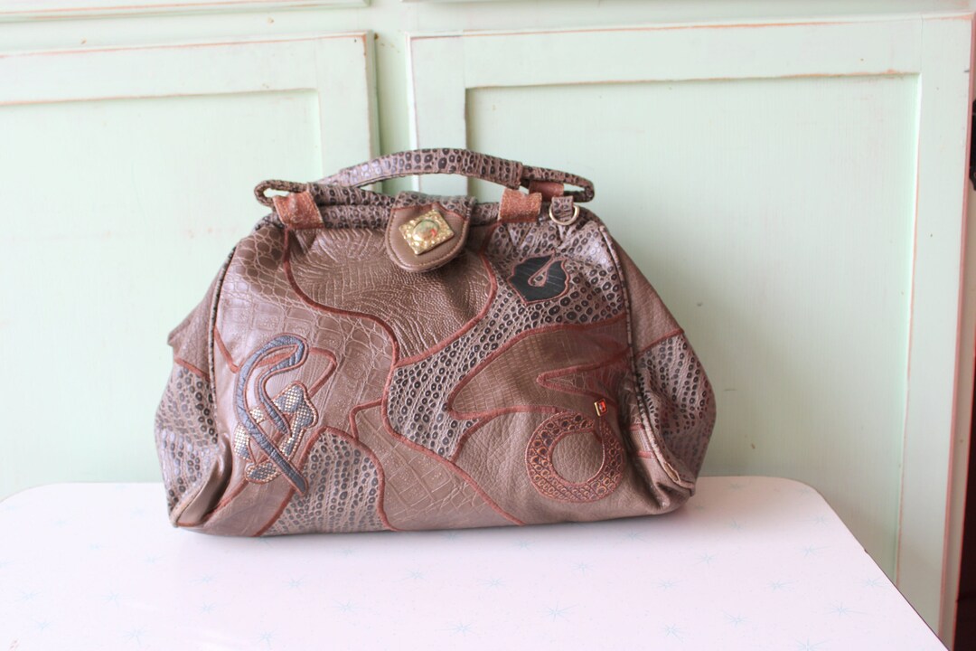 1980s Rocker Glam Rad Vintage Handbag....80s Purse. Womens. Ladies ...