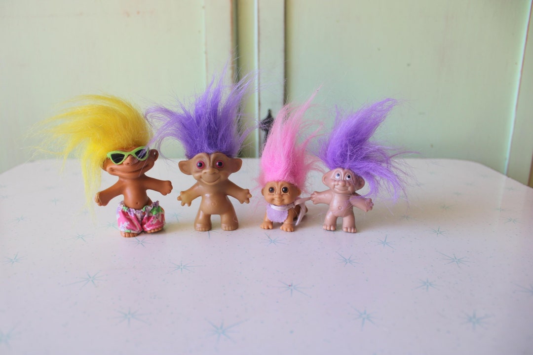 Vintage TROLLS Doll Set...beach Troll. Collectible. 1980s. 1990s ...