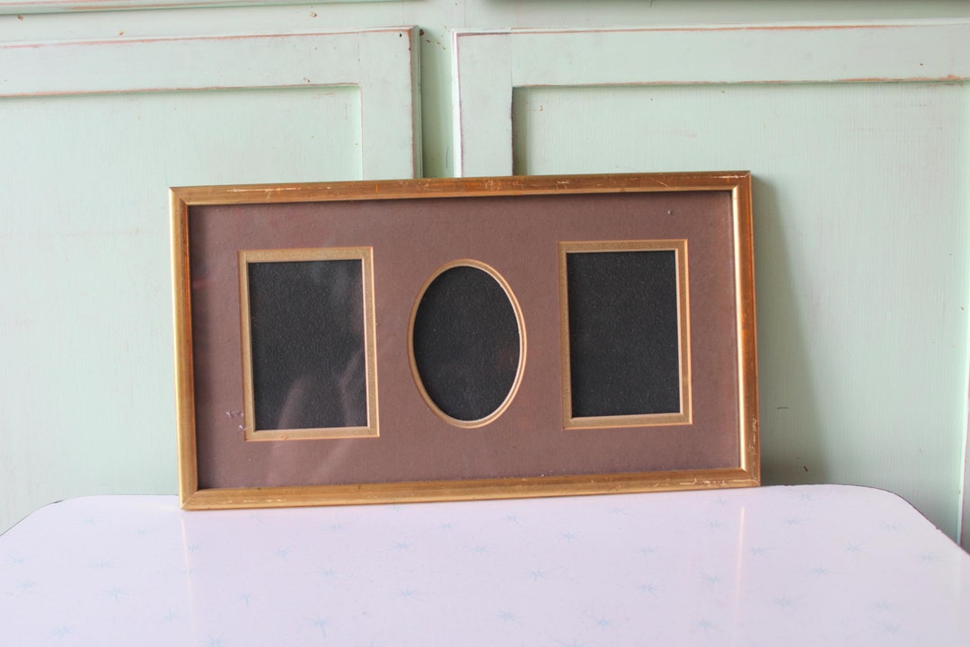 1970s 80s Wooden Collage Vanity Picture Frame....70s Home. Novelty ...