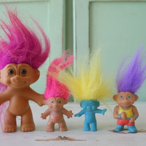 Vintage TROLLS Doll Set...doll. Collectible. Troll. 1980s. 1990s ...