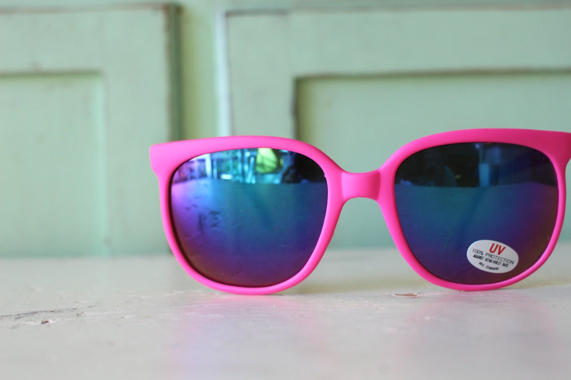 1980s Neon Wayfarer Sunglassesretro Colorful Shades Urban Etsy Israel