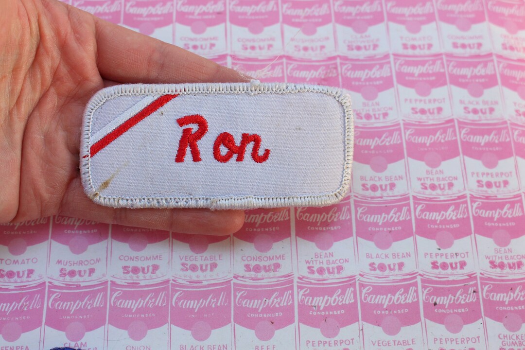 Vintage 1970s 80s RON Name Patch...costume. 70s 80s Accessories ...