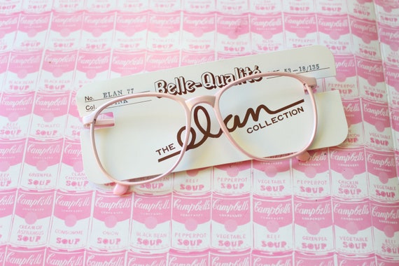 1970s Pink Elan Eyeglasses: Retro Optical Frames (NOS) - Gem