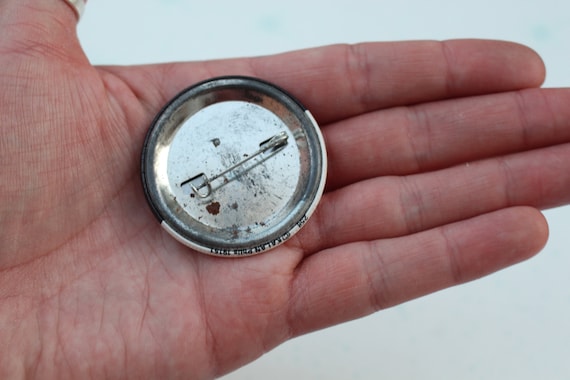 1980s Vintage Quote Funny Button Pin....retro accesso… - Gem