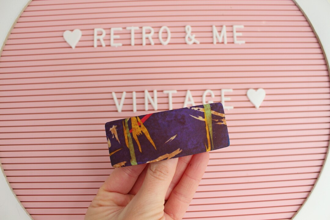 1980s RAD Fun Hair Bow...retro. Womens. Purple. Ladies. Polka Dot ...