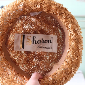 Vintage Mid Century Hat...sharon. Straw Hat. Church. Summer. Spring ...