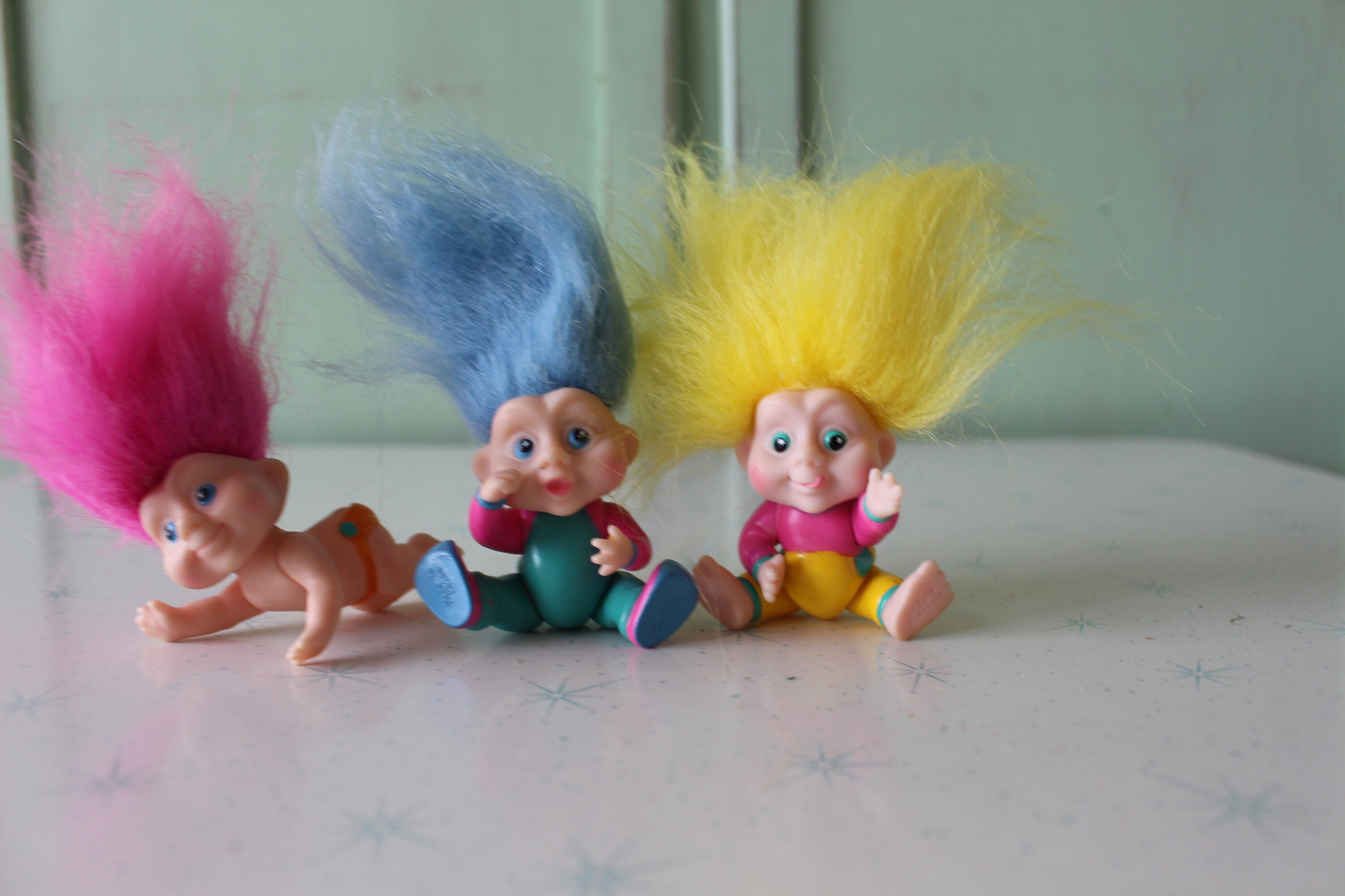 Vintage TROLLS Doll Set...baby troll. collectible. 1980s. | Etsy