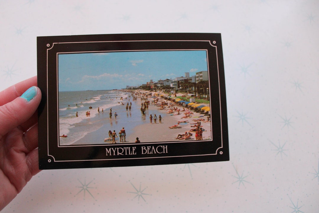 SC Vintage MYRTLE BEACH Postcard....letters. Retro. Art. Home Decor ...