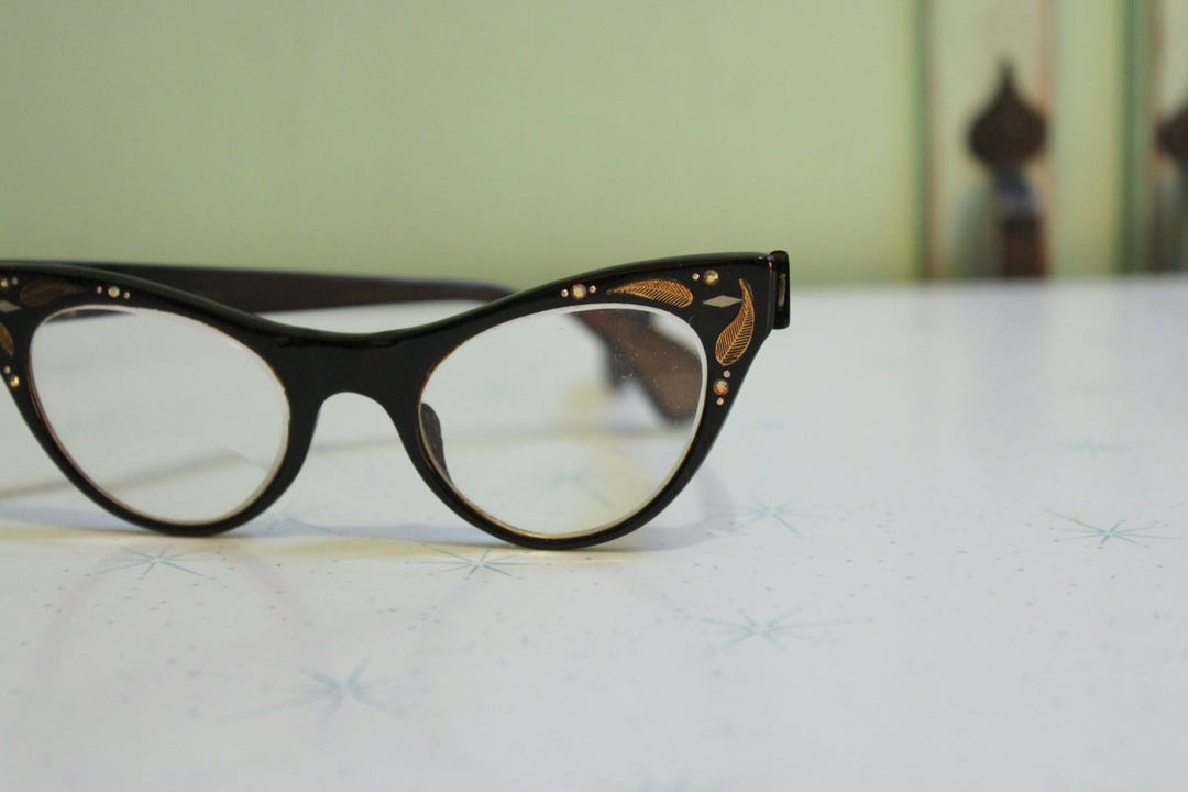 Vintage Cateye Glasses: 1950s-60s Winged Eyewear - Etsy