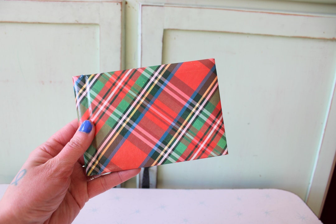 1980s 90s Red Plaid Picture Album Book....novelty. Retro Housewares ...