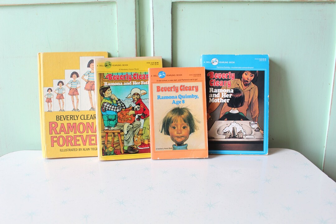 1988 Vintage Beverly Cleary Book Set Lot Ramona Forever 1980s Books