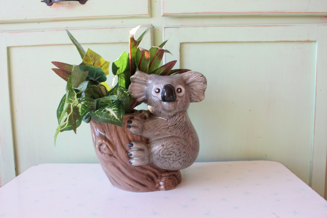 Vintage KOALA Vase Jar Figurine....housewares. Animal Lover. Retro ...