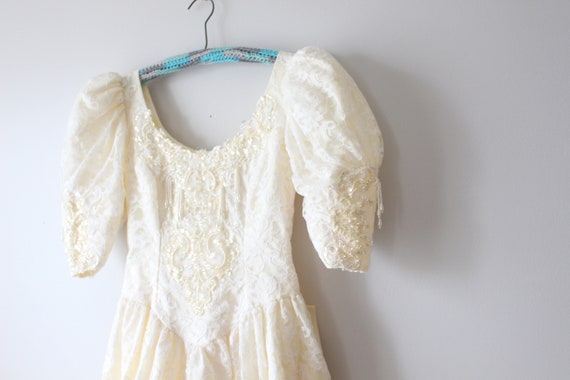 Vintage Lace Wedding Ruffled Victorian Dream Dress..s… - Gem