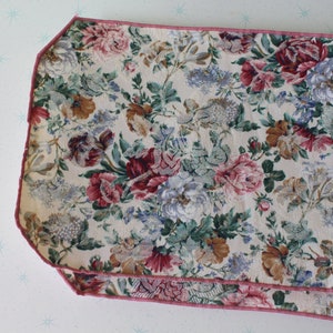 1980s Vintage FLORAL Placemats....90s. 80s. Vintage Table Linen. Retro ...