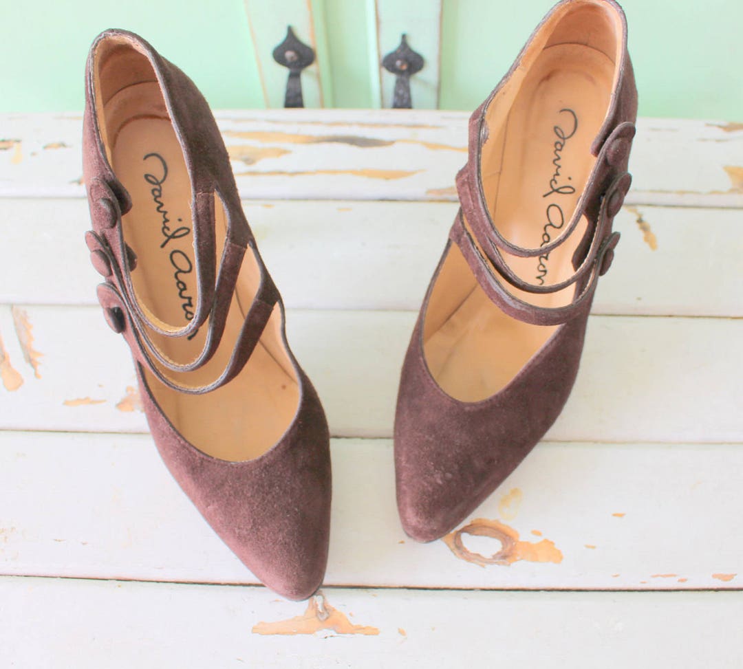 Vintage DESIGNER Fancy Heels...size 5 Womens..heels. Pumps. Shoes ...