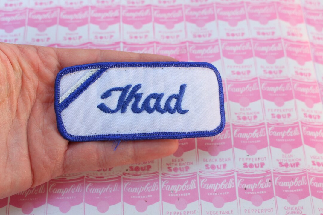 Vintage 1970s 80s THAD Name Patch...costume. 70s 80s - Etsy