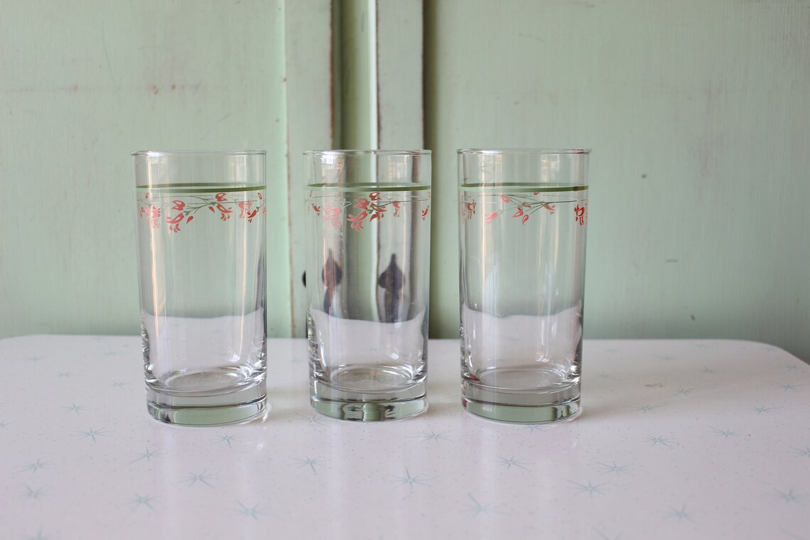 RETRO 1970s Set of Juice Glasses...set of Two...retro Kitchen. - Etsy