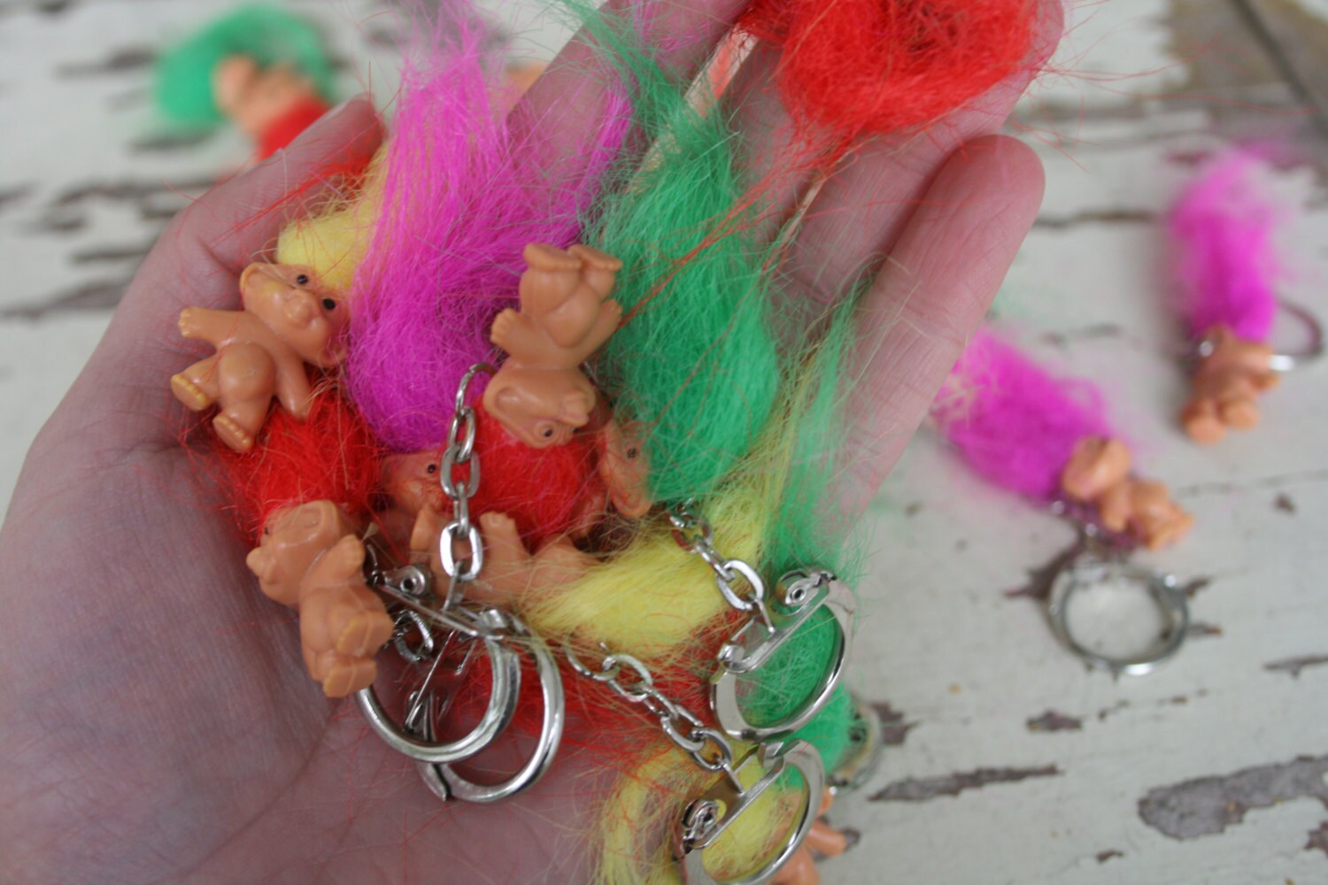 Vintage TROLLS Doll Keychains...collectible. Troll. 1980s. - Etsy