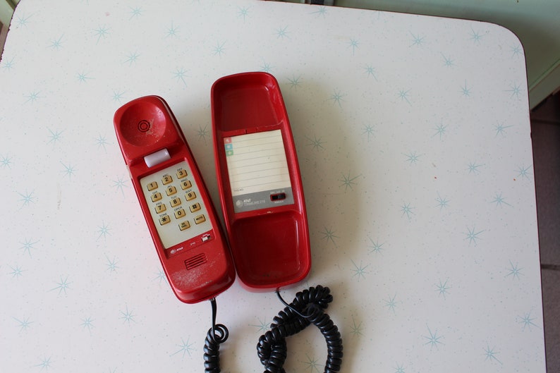 1970s 1980s RETRO RED Telephone...atomic. Rad. 70s 80s Phone. - Etsy