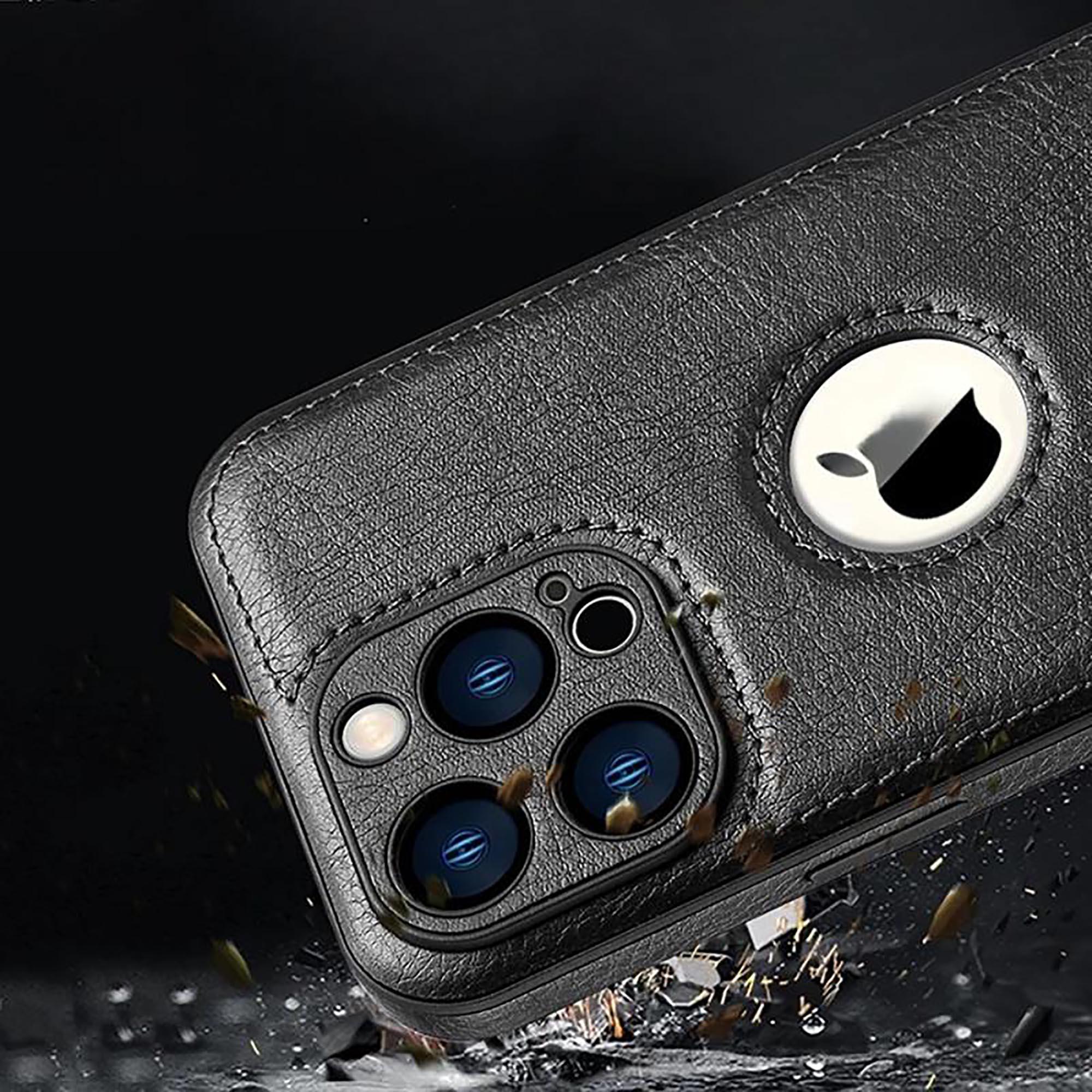 Personalized Leather iPhone Case: Logo Cutout, Shockproof, Soft for ...