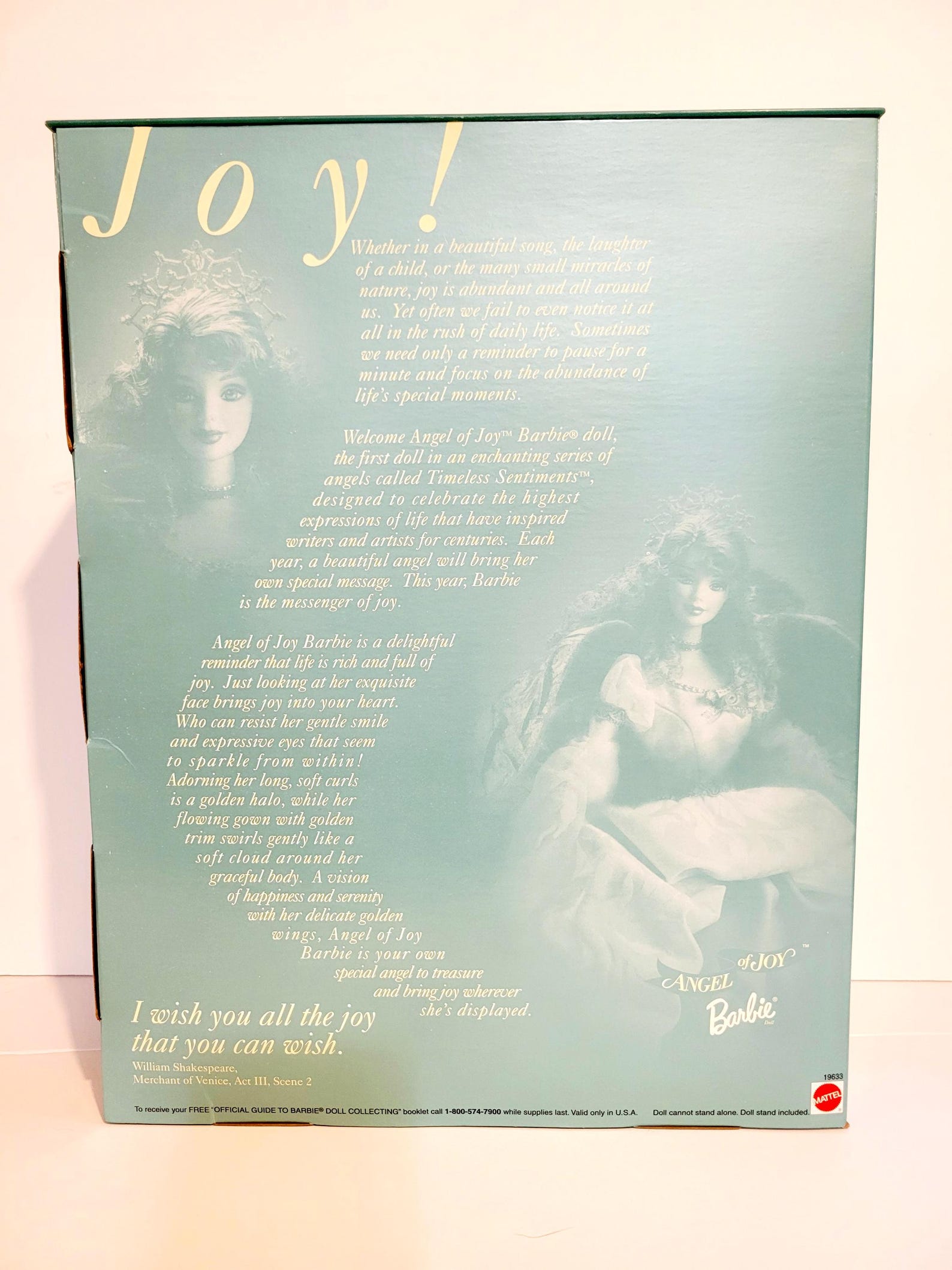 The Angel of Joy Barbie Timeless Sentiments Collection Barbie From 1998 ...