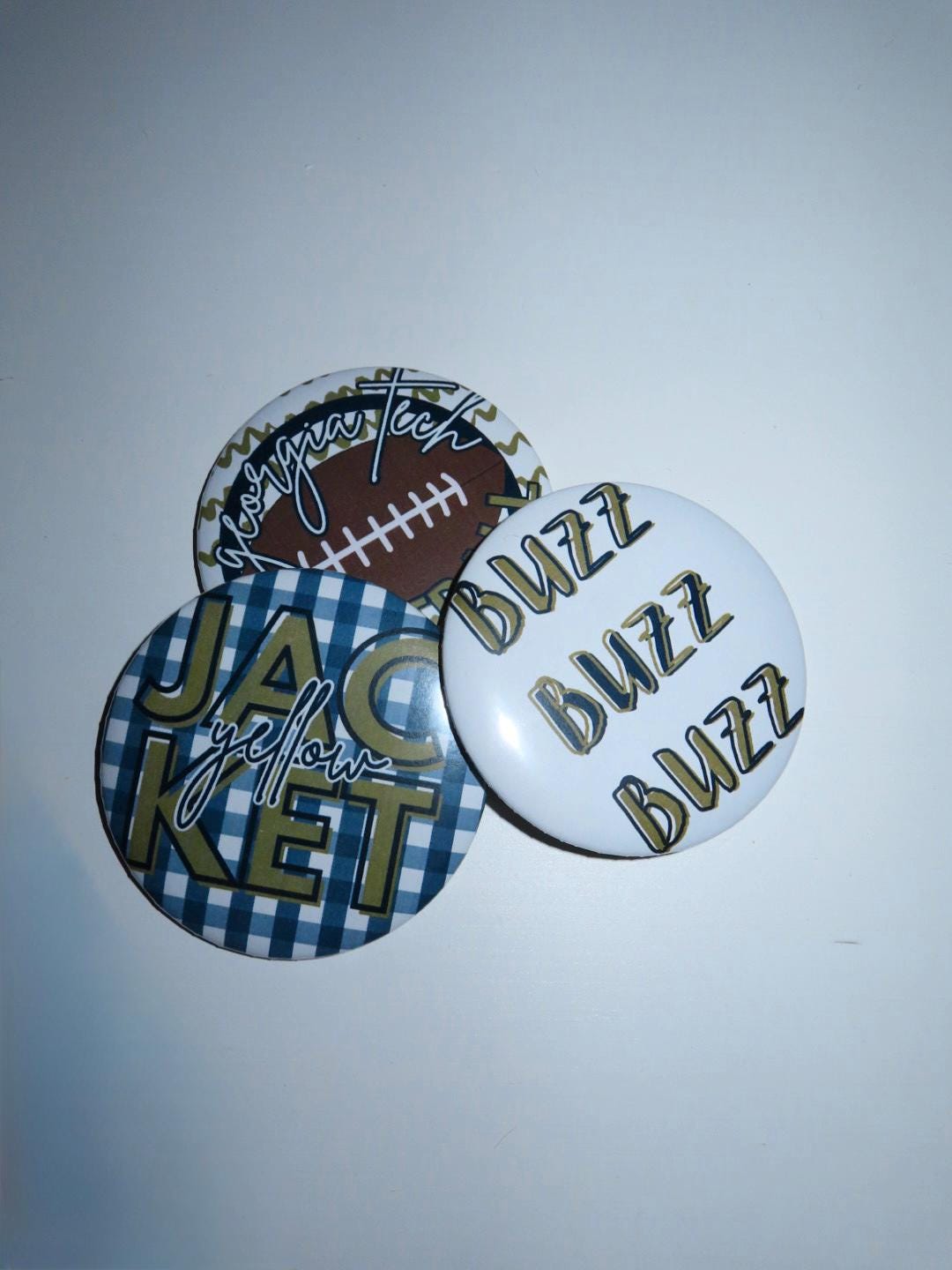 Georgia Tech University College Game Day Buttons - Etsy