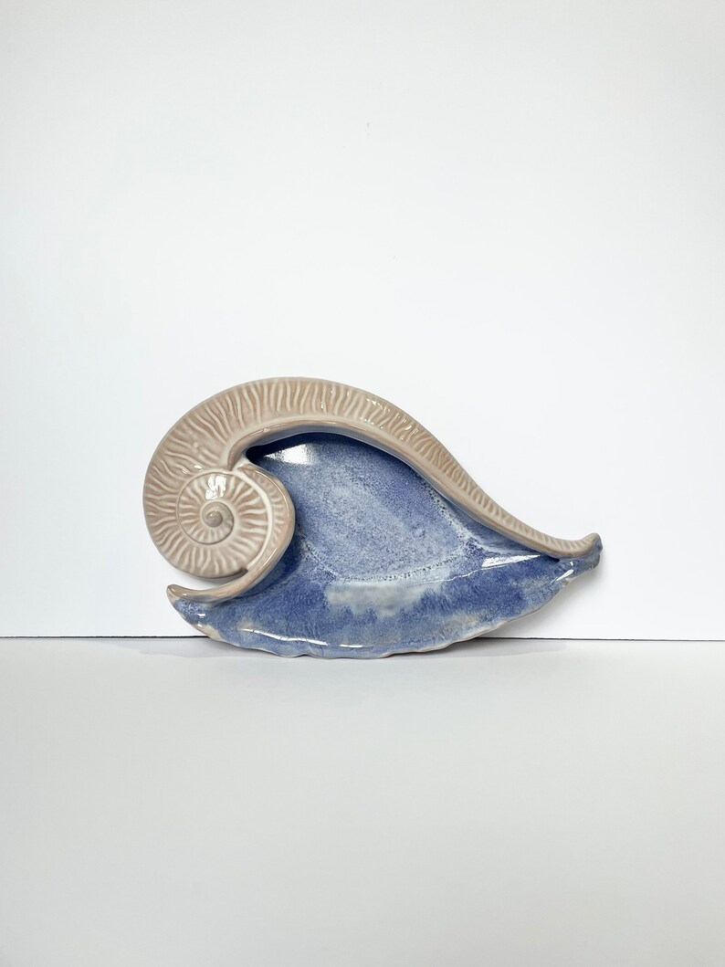 Vintage Stangl Terra Rose Nautilus Shell Art Pottery // - Etsy