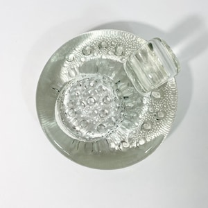 Vintage Svend Jensen Scandinavian Glass Chamberstick // MCM - Etsy
