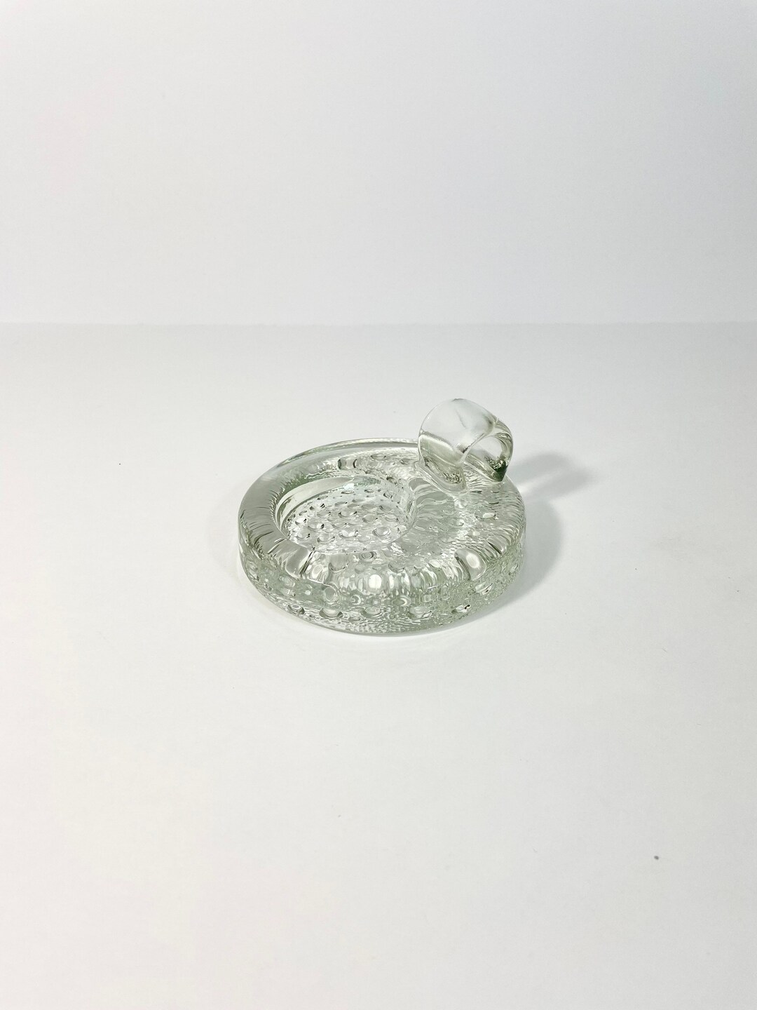 Vintage Svend Jensen Scandinavian Glass Chamberstick // MCM - Etsy
