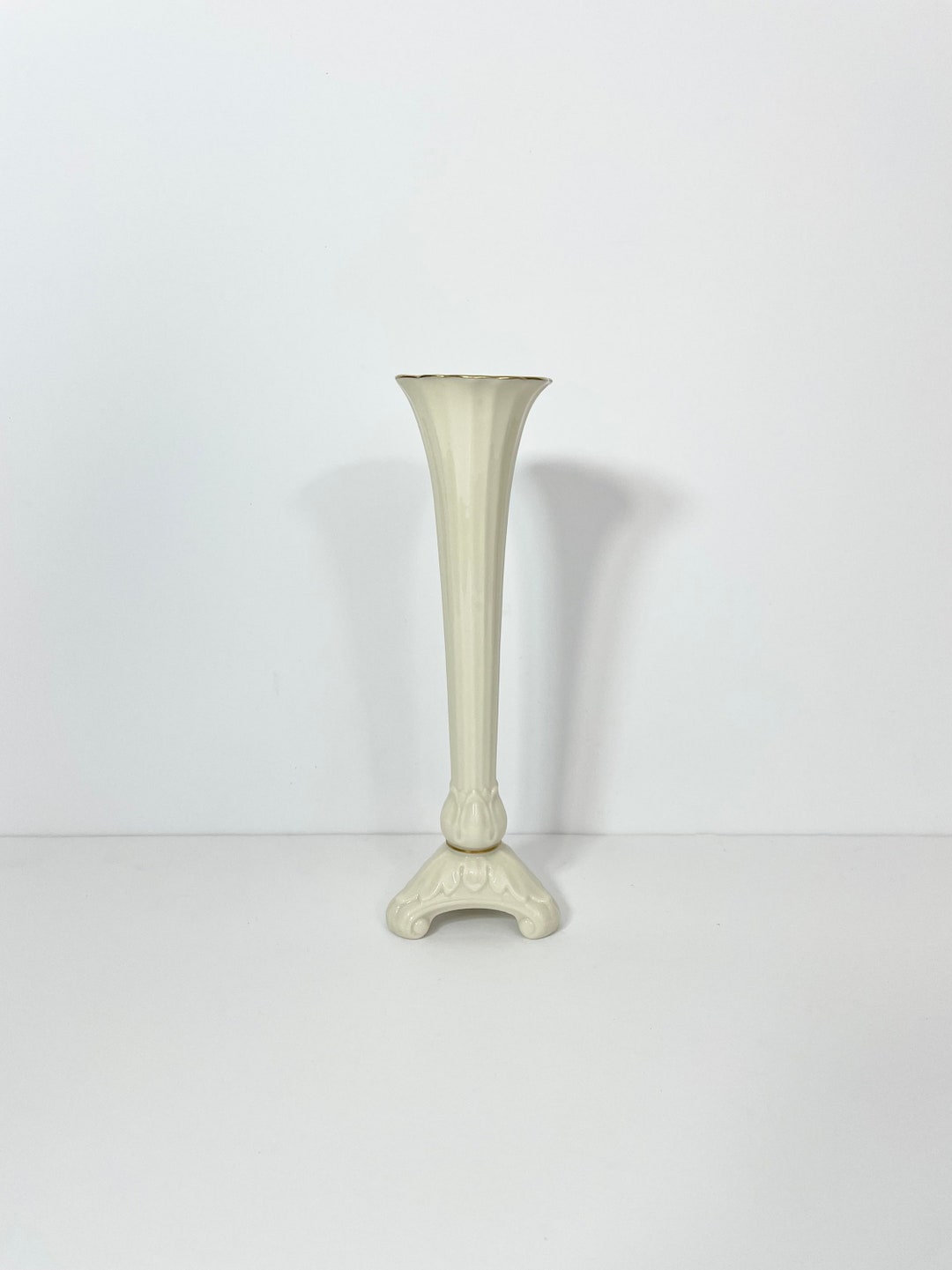 Vintage 7.5" Lenox Bud Vase // Porcelain Flower Vase // Elegant Floral ...