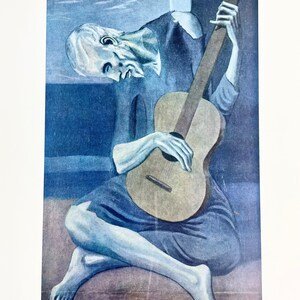 Vintage Original Print 1954 by Picasso // the Old Guitarist (1903 ...