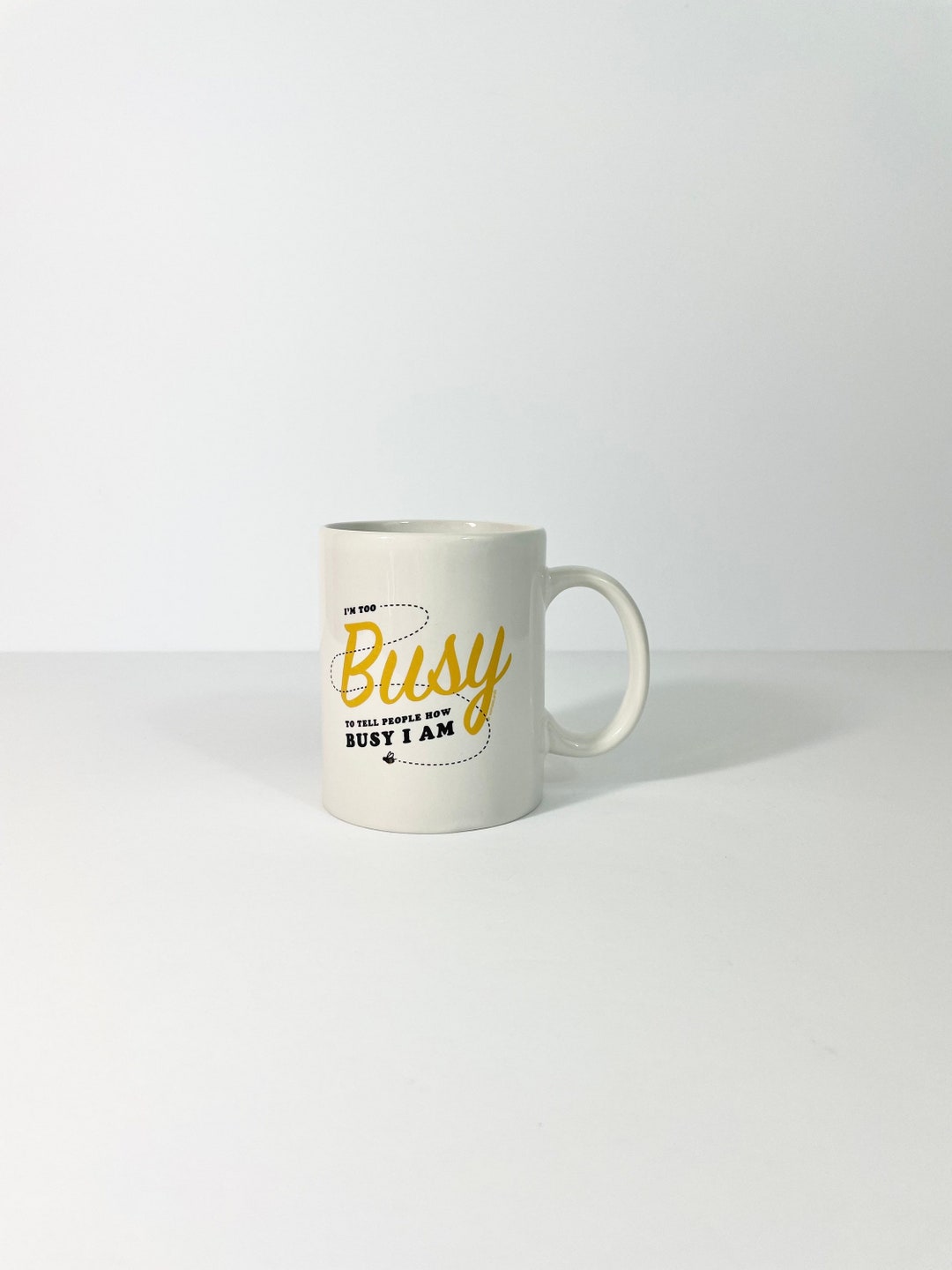 Vintage 'i'm Too Busy' Mug // Busy Bee // Comedic Coffee/tea Mug ...