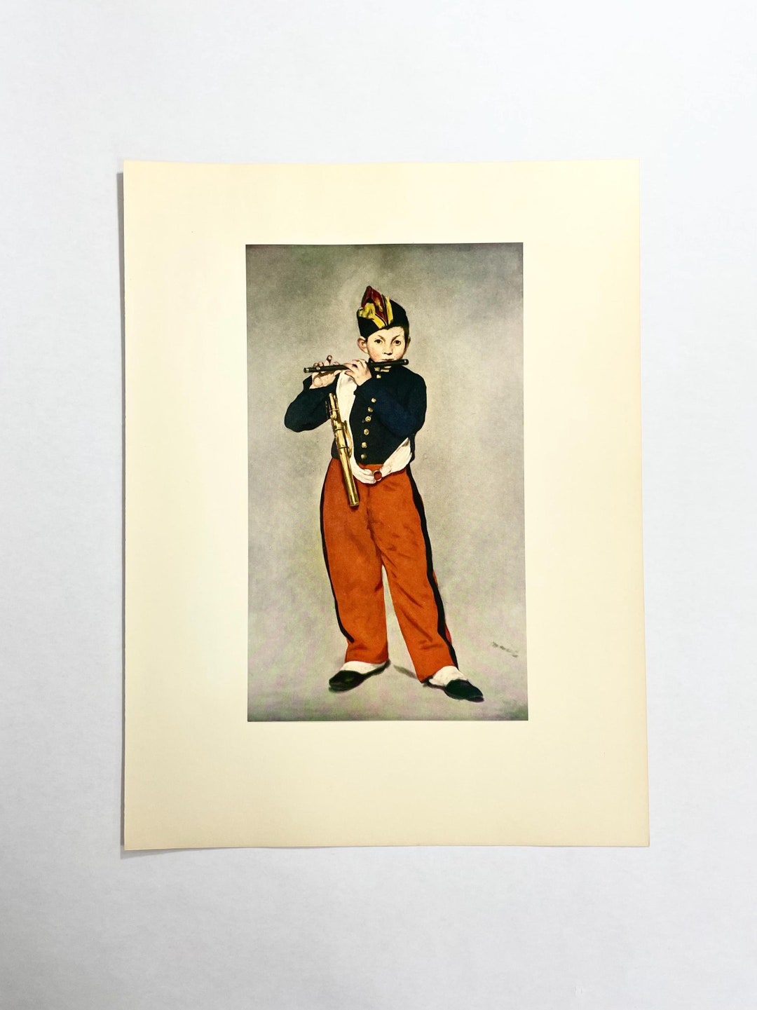 Vintage Original Print by Manet // the Fifer Boy (1866) // French ...