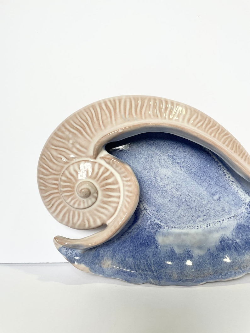 Vintage Stangl Terra Rose Nautilus Shell Art Pottery // - Etsy