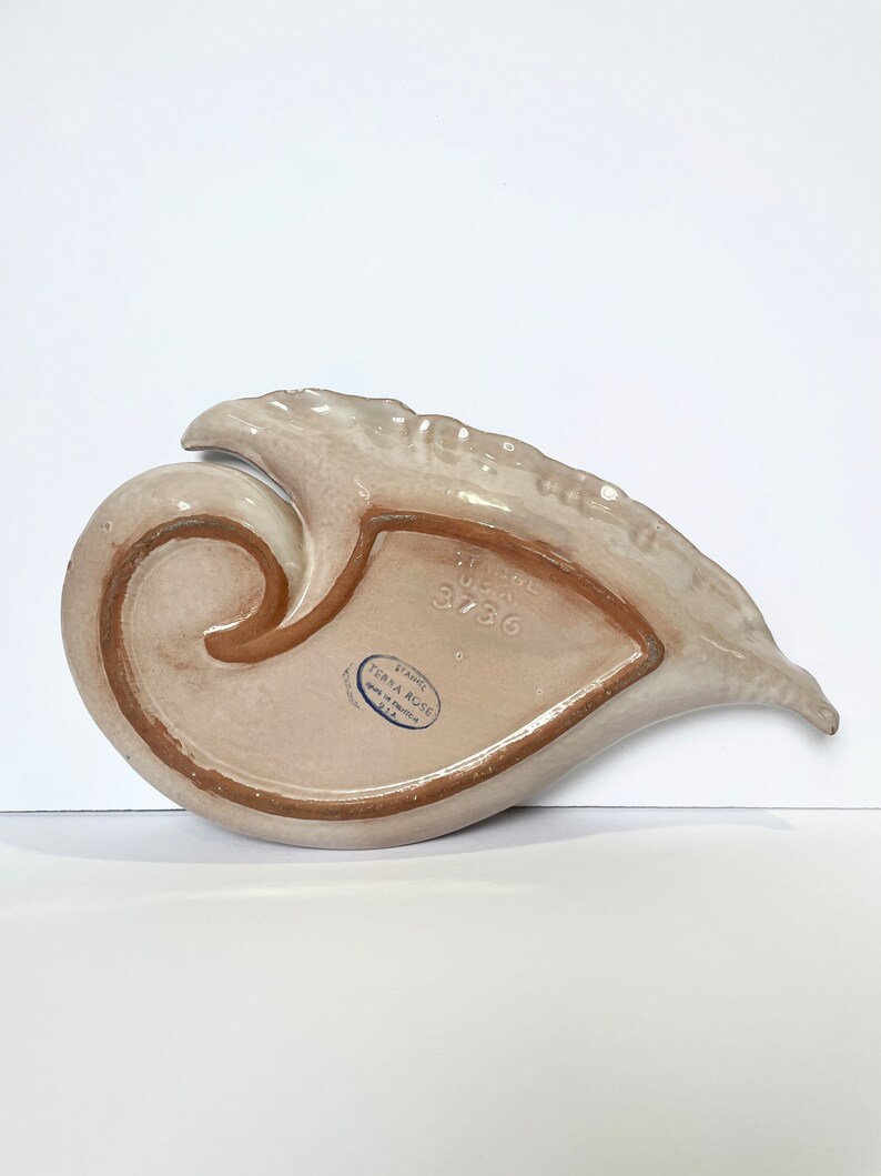 Vintage Stangl Terra Rose Nautilus Shell Art Pottery // - Etsy