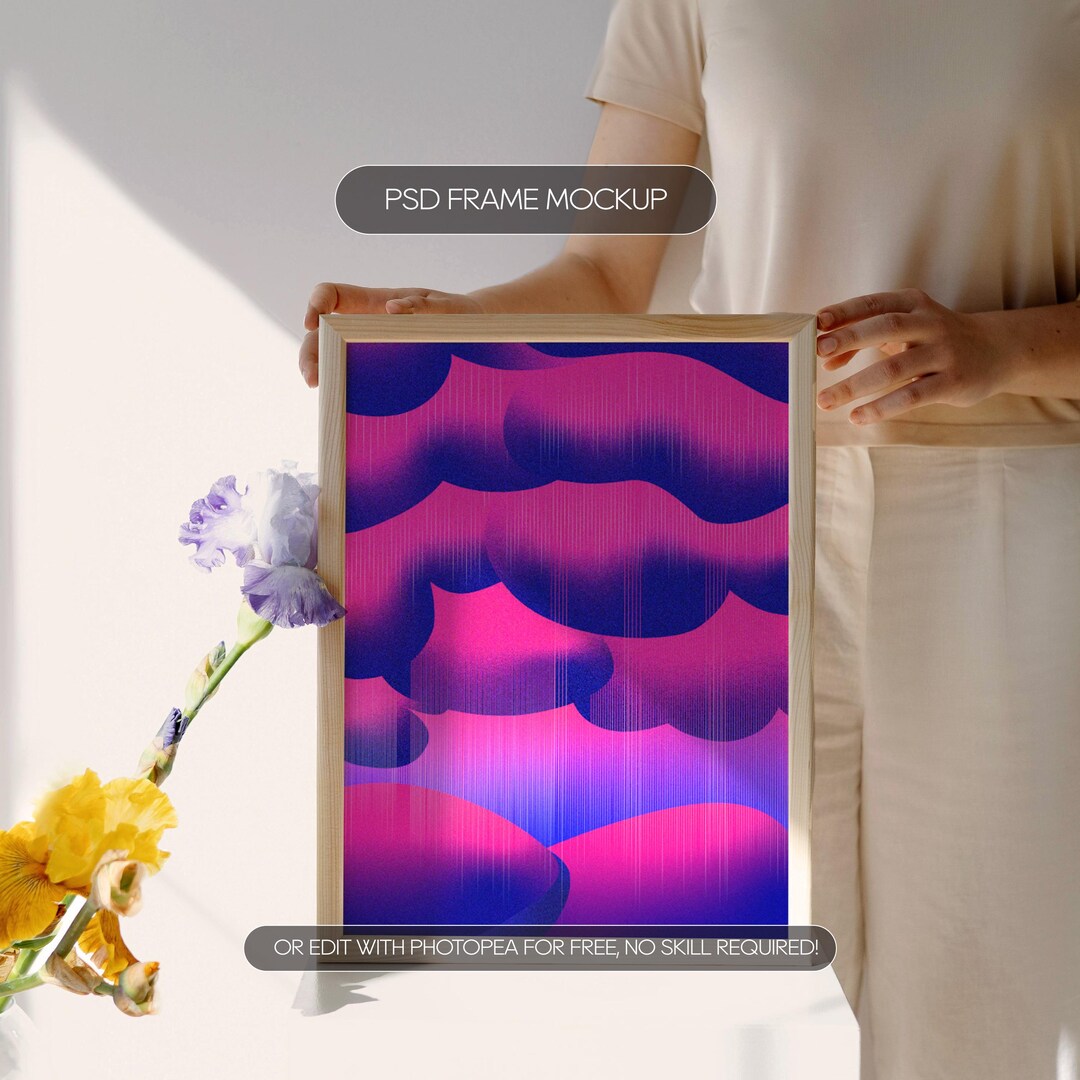 Hand-held PSD Frame Mockup | Editable in Photoshop or Photopea ...