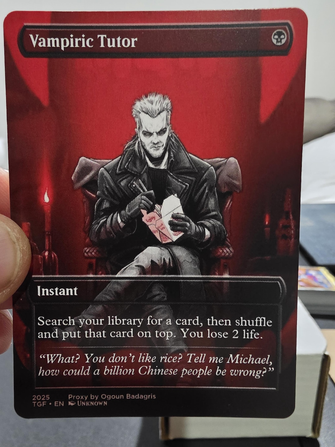 Vampiric Tutor Horror Themed Proxy Mtg - Etsy