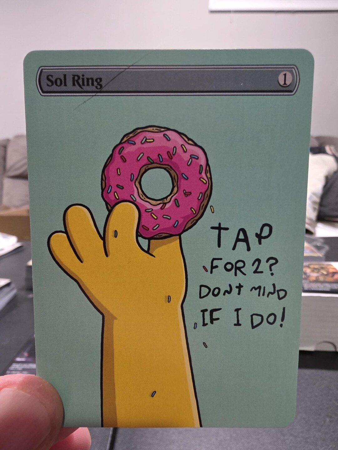 Sol Ring (homer Simpson) Donut the Simpsons Proxy - Etsy