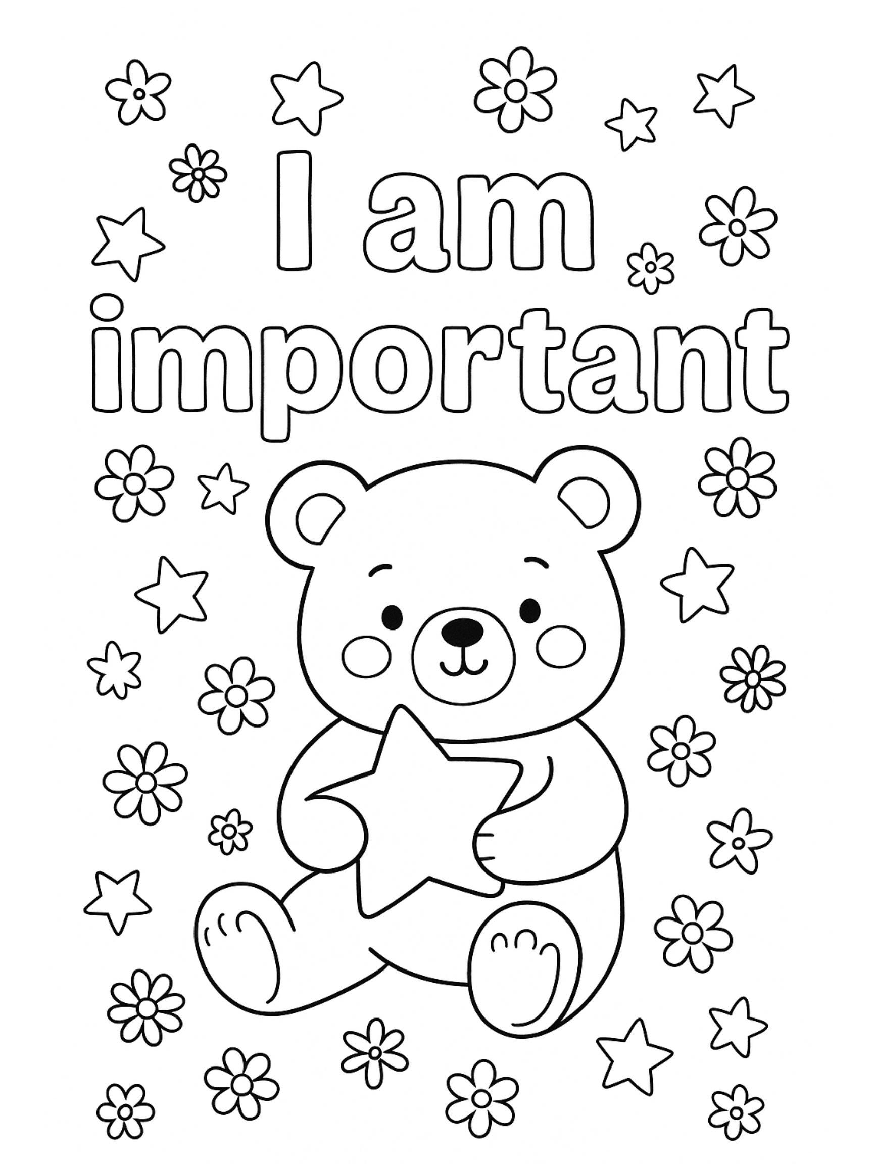 Kids Affirmation Coloring Pages: Positive Quotes, Mindfulness (PDF ...